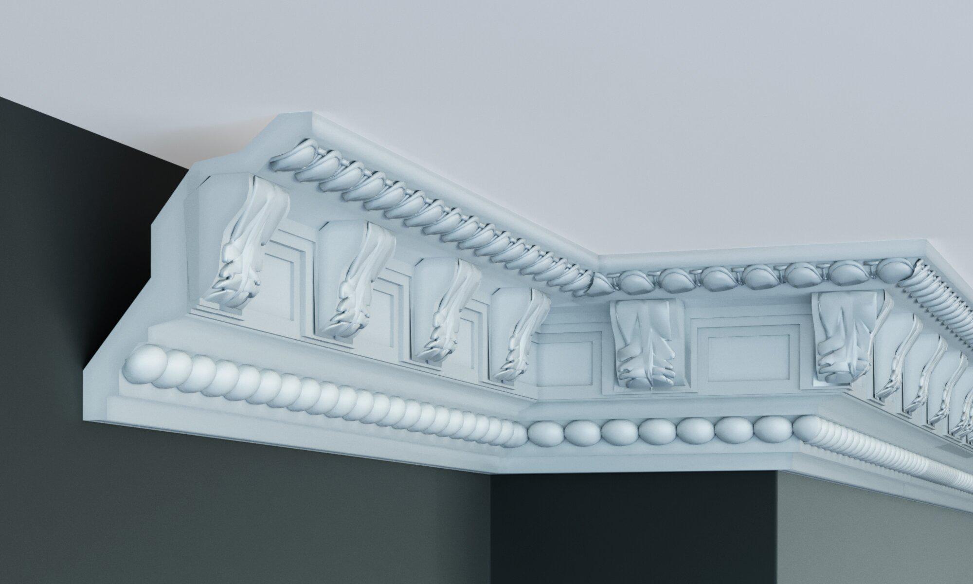 ᐉ Карниз с орнаментом Gaudi Decor C159