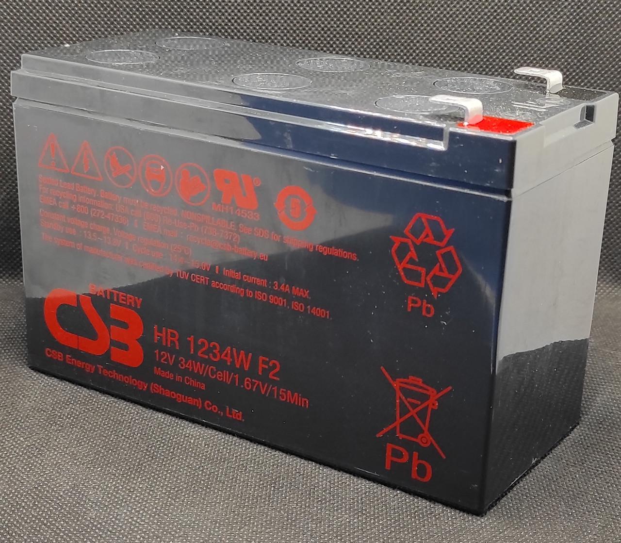 ᐉ Акумулятор CSB HR1234WF2 12V 9 Ah (18515818) • Купить в Киеве ...