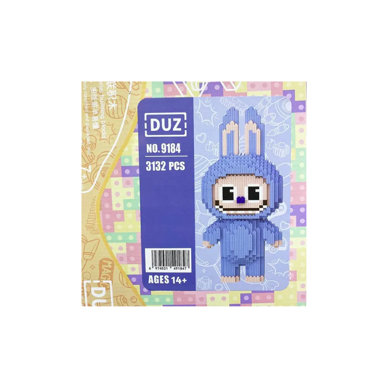 ᐉ Конструктор Magic Blocks DUZ Заєць Лабубу 33 см 3130 деталі ...