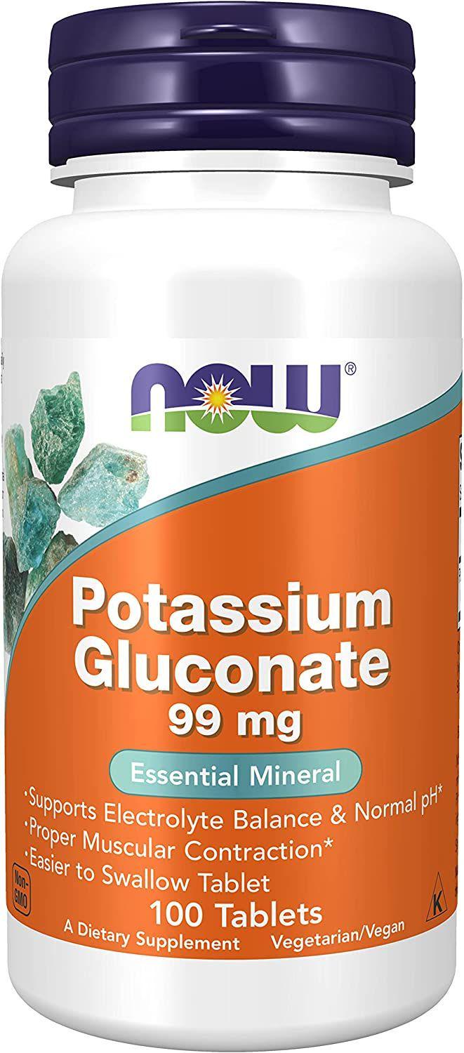 ᐉ Глюконат калия Now Potassium Gluconate 99mg 100 tabl