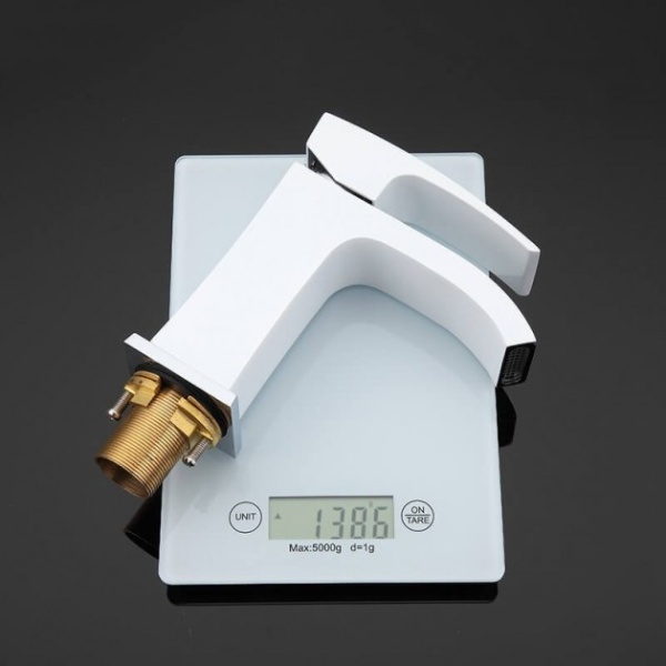 ᐉ Смеситель для умывальника Gappo Jacob G1007-8 Белый/Хром • Купить в Киеве, Украине • Лучшая ...