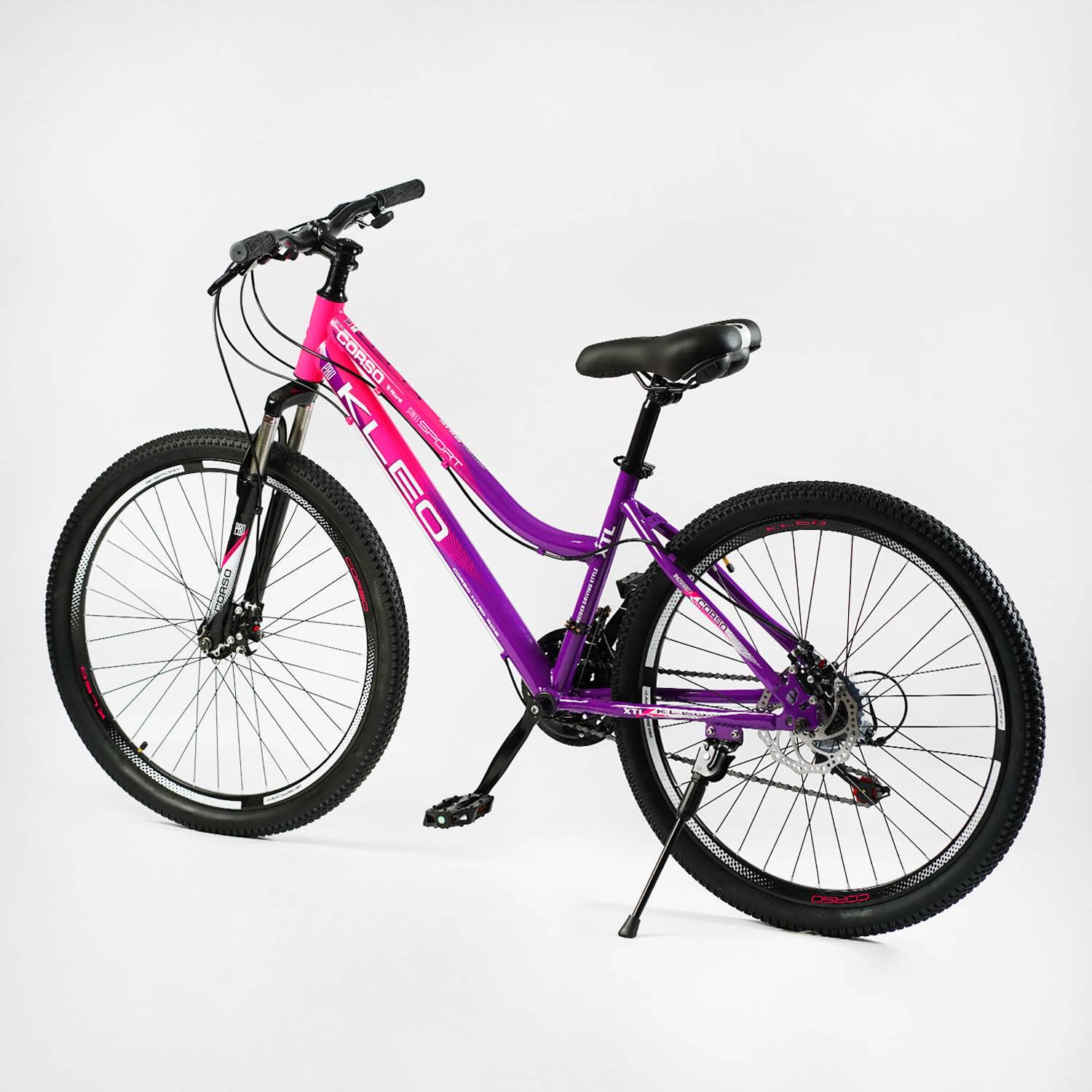 ᐉ Велосипед спортивный Corso KLEO 26" 21 скорость стальная рама 15 ...