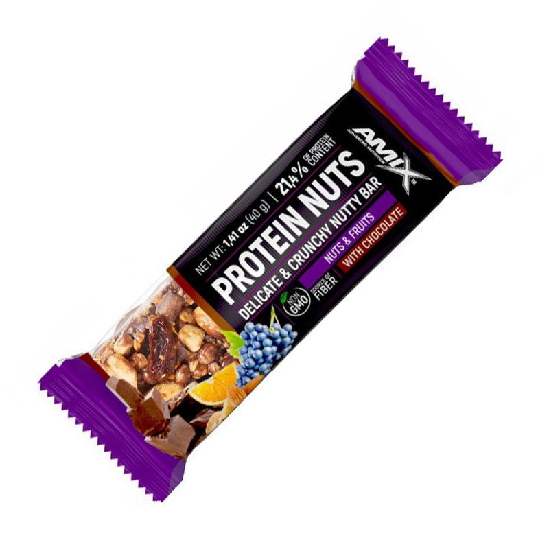 ᐉ Батончик Protein Nuts Crunchy Nutty Bar Nuts&Fruits 40 г