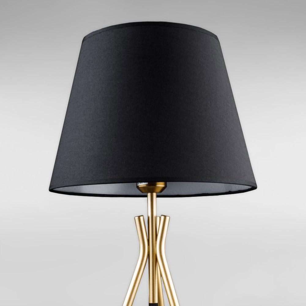 ᐉ Лампа настільна з абажуром Light House Dl 18968 1t Чорний Латунь • Краща ціна в Києві Україні