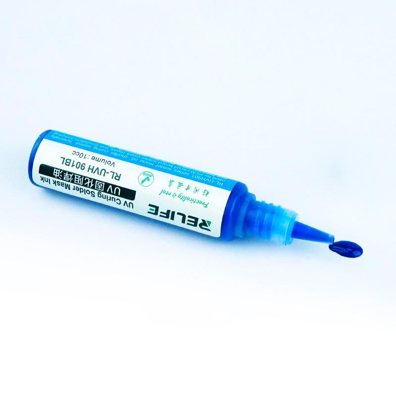 ᐉ Маска для пайки Relife RL-UVH 901BL ультрафиолетовая Blue 10 мл (2000996037590) • Купить в ...