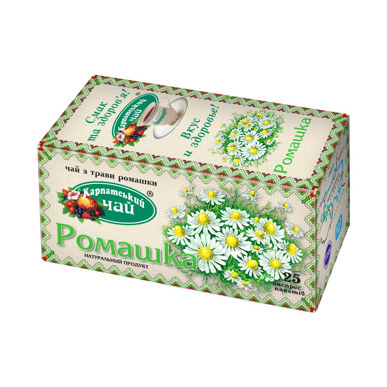 ᐉ Чай травяной Карпатский чай Ромашка 25 пак. (4820024210034) • Купить ...