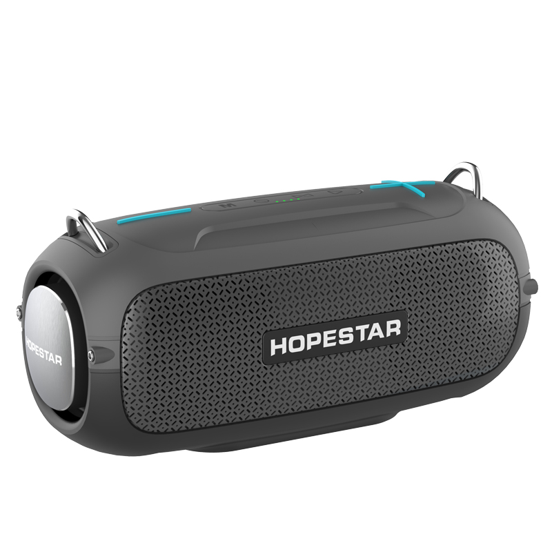 ᐉ Колонка портативна Hopestar A41-IPX6 з FM радіо 2400 mAh Сiрий ...