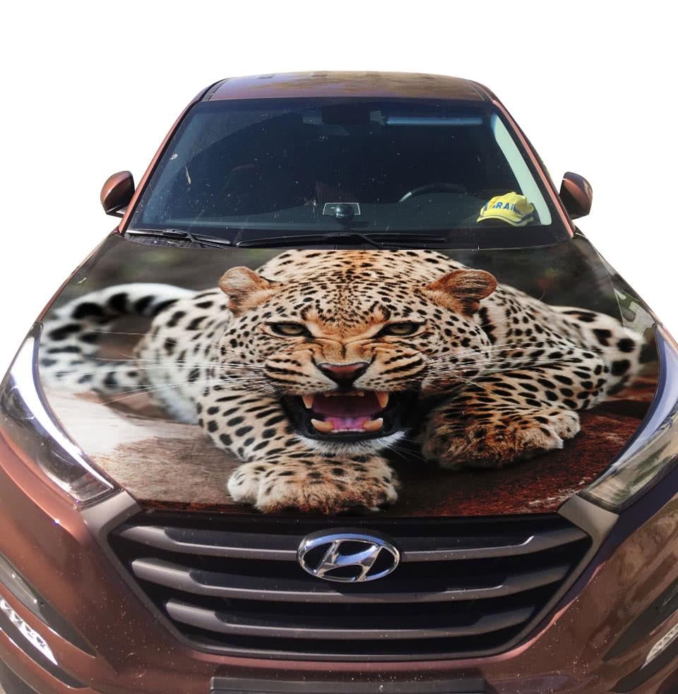ᐉ Наклейка на капот 3D Tuning Studio Камень Леопард 1200х1500х0,15 мм ...