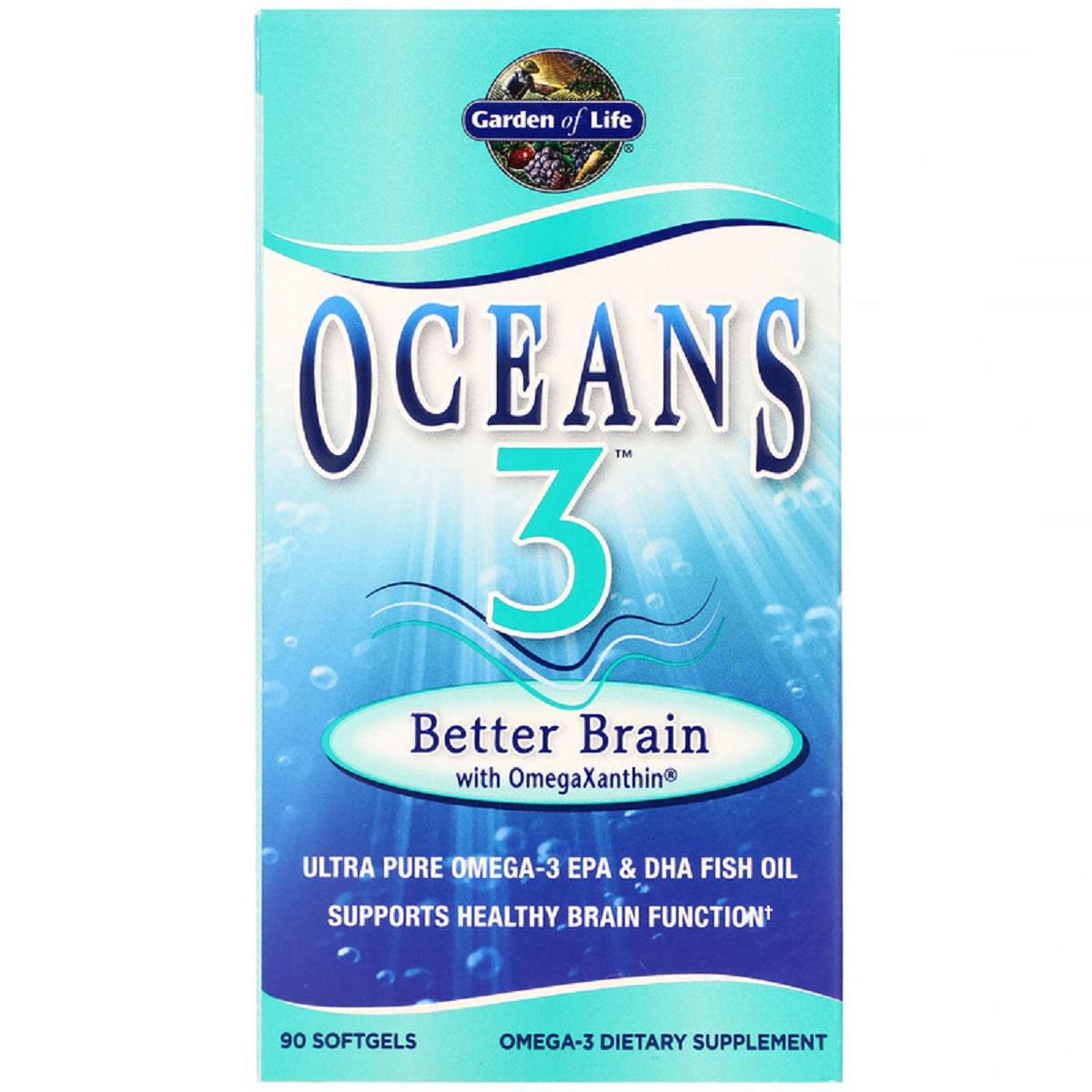 ᐉ Комплекс Garden of Life Oceans 3 Better Brain with OmegaXanthin для ...
