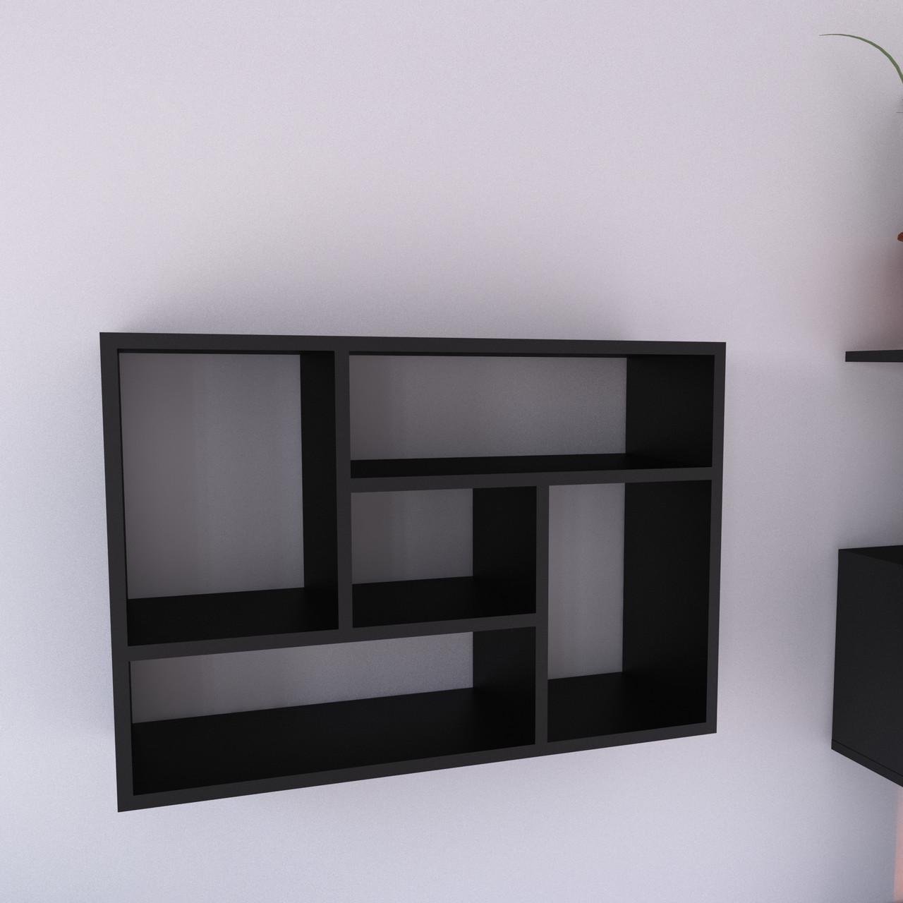 ᐉ Полиця на стіну книжкова Klick System ПК 32 Чорний • Краща ціна в Києві Україні • Купити в