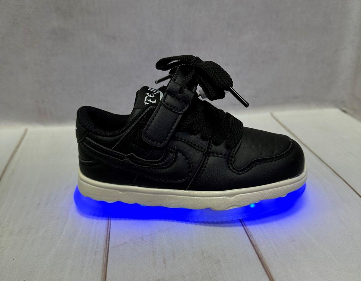 ᐉ Кроссовки детские Bessky LED с подсветкой р. 30 19,5 см Черный ...