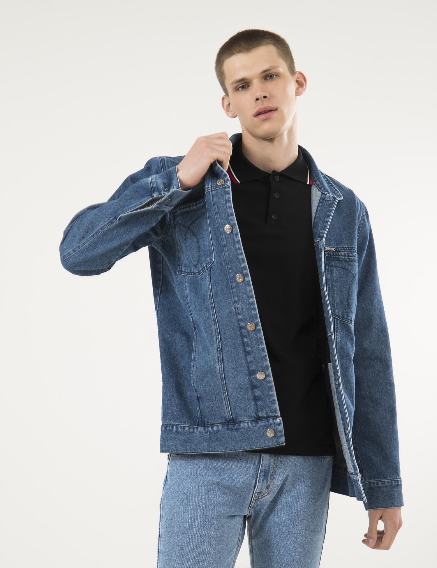 ᐉ Джинсовая куртка мужская летняя Dasti Denim L Синий джинс
