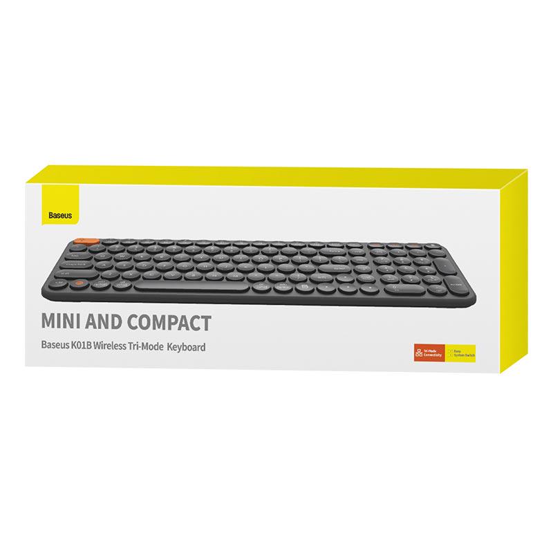 ᐉ Клавіатура BASEUS K01B Wireless Tri-Mode Keyboard Grey • Краща ціна в ...