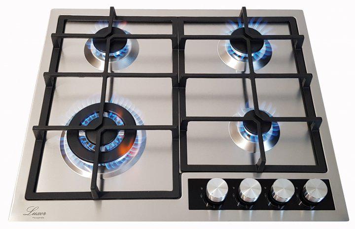 ᐉ Варильна поверхня газова Luxor PG 740 SS нержавіюча сталь + куточок • Краща ціна в Києві ...