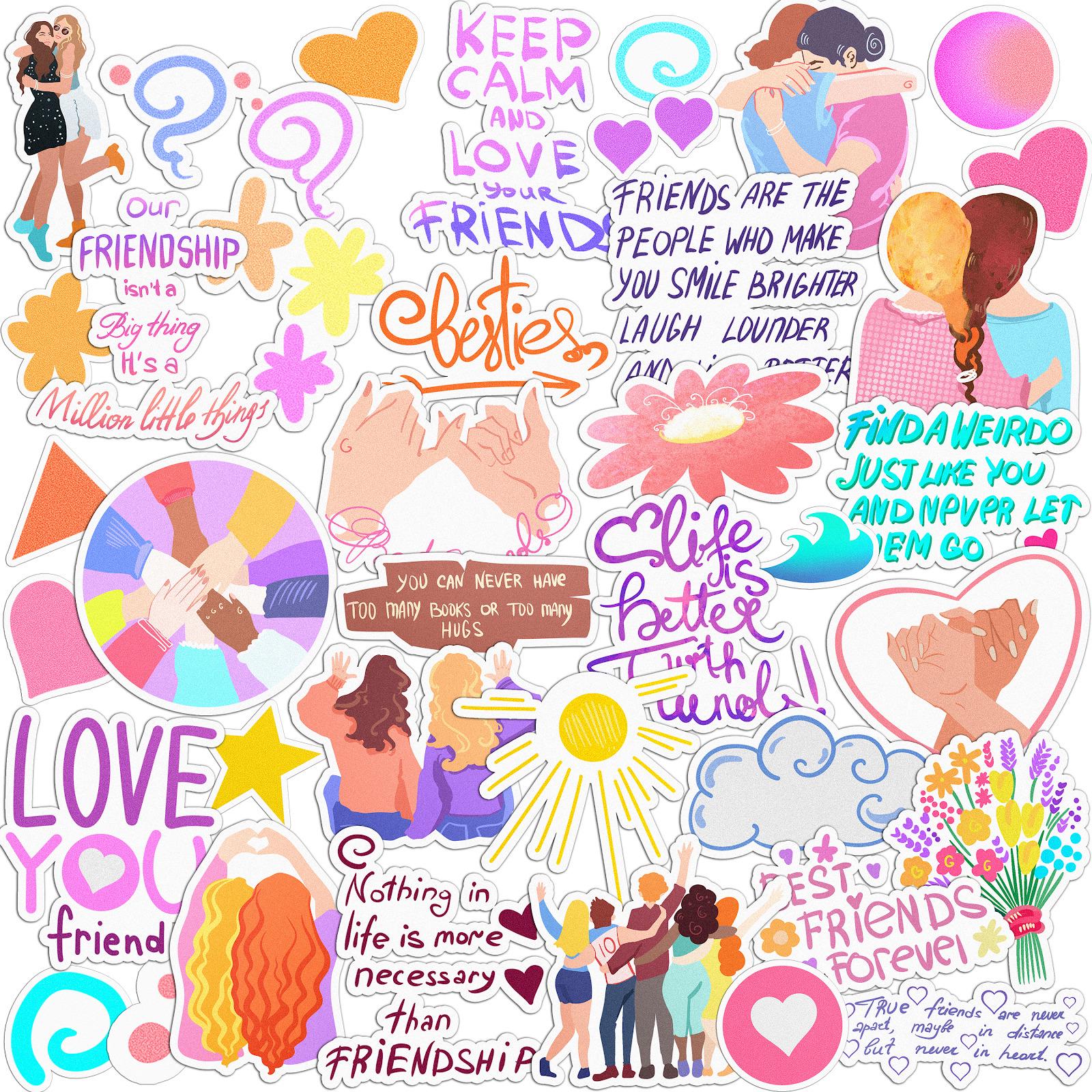 ᐉ Набір стікерів Lex Altern Кращі друзі вінілові 40 шт • Краща ціна в Києві Україні • Купити в