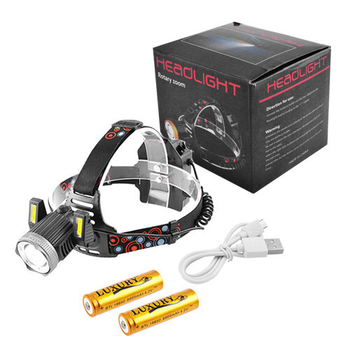 ᐉ Ліхтар налобний JR-6000-T6+2COB (5428) • Краща ціна в Києві, Україні • Купити в Епіцентр