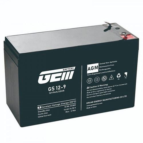ᐉ Аккумулятор для ИБП GEM Battery GS12-9 AGM 12V 9A Black (10920890 ...