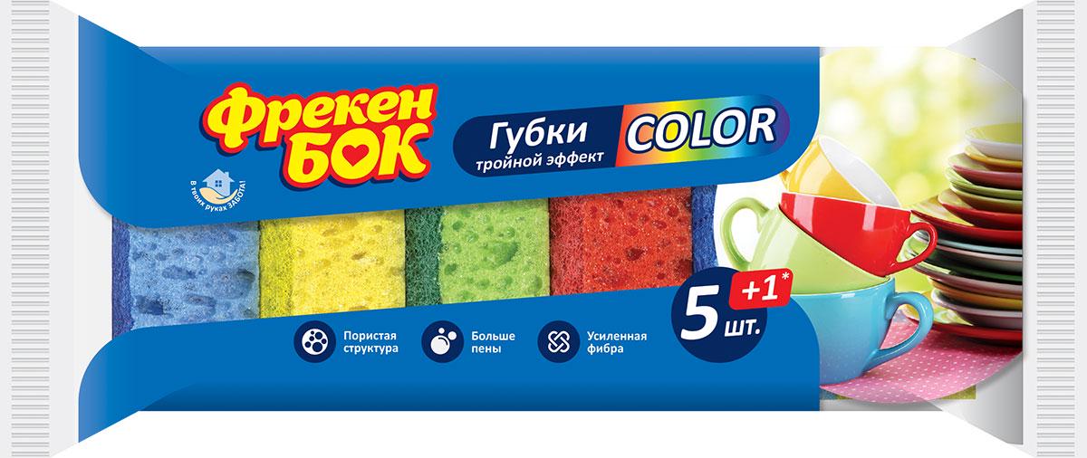 ᐉ Губка кухонная Фрекен Бок Color 6 шт 4393