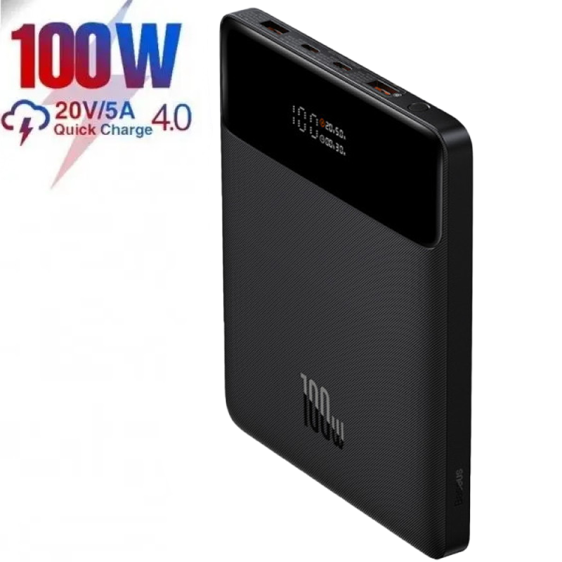 ᐉ Зовнішній акумулятор BASEUS Blade Digital Display 20000 mAh PD 100 W Black PPDGL-01 PPBLD100-S ...