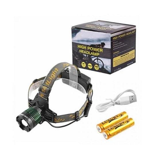 ᐉ Фонарь налобный 2188-2XPE micro-USB 18650х2 Zoom White/Red