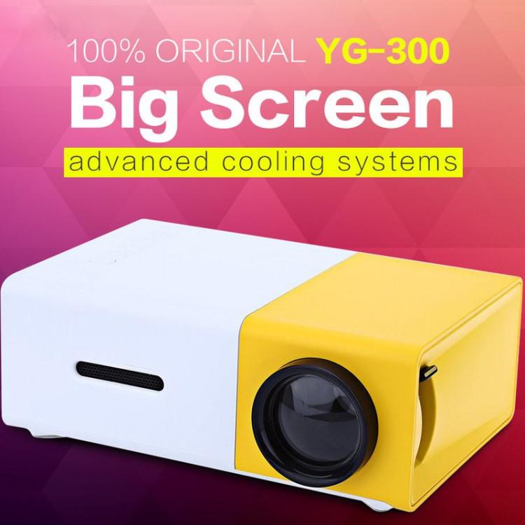 ᐉ Проектор портативный Led Projector YG300 мультимедийный с динамиком ...
