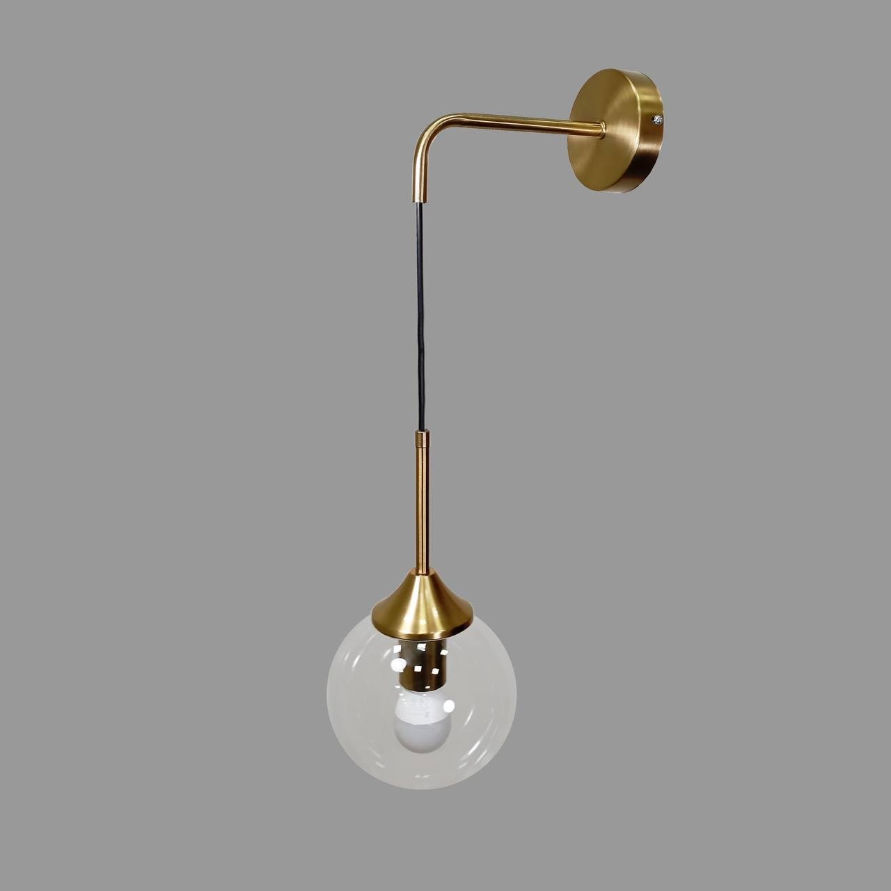 ᐉ Бра современное на 1 лампу Bulb Бронзовый (52-W4412-1 BRZ+CL ...