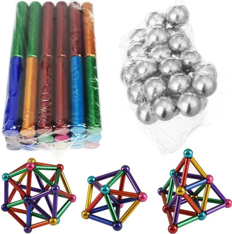 ᐉ Конструктор магнітний Neo Mix Color Buckyballsandbuckybars • Краща ціна в Києві Україні