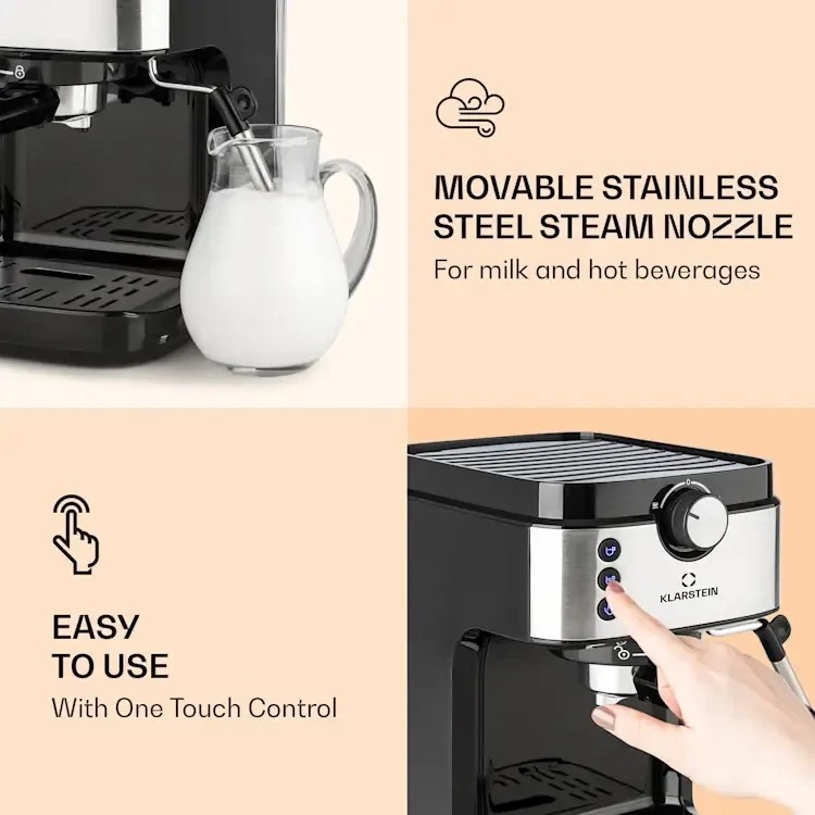 ᐉ Кавоварка KLARSTEIN BellaVita Espresso • Краща ціна в Києві, Україні ...