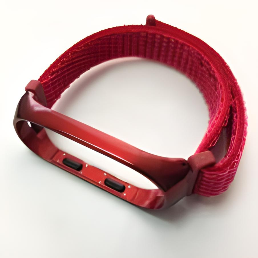 ᐉ Ремешок для фитнес браслета Xiaomi Mi Band 3 4 Nylon Sport Red
