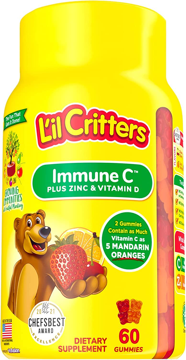 ᐉ Мультивитамины L’il Critters Immune C Plus Zinc & Vitamin D для детей ...