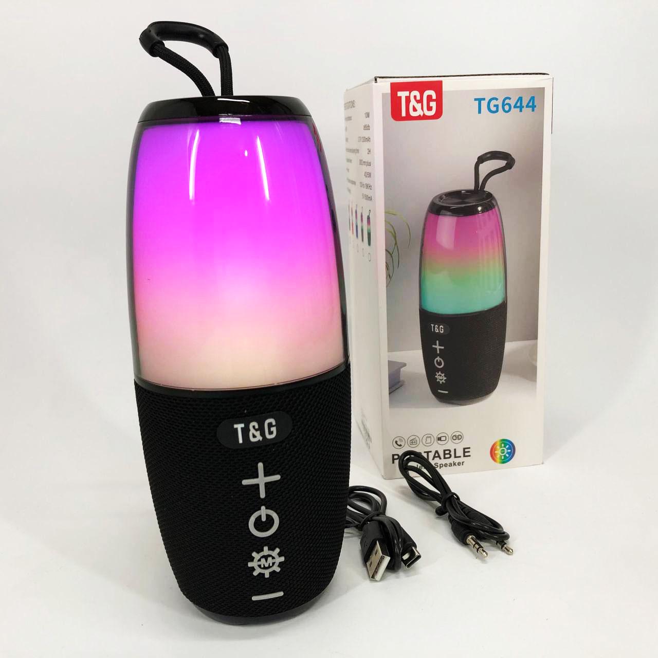 ᐉ Колонка портативная TG644 5W с RGB подсветкой и ремешком Черный • Купить в Киеве, Украине ...