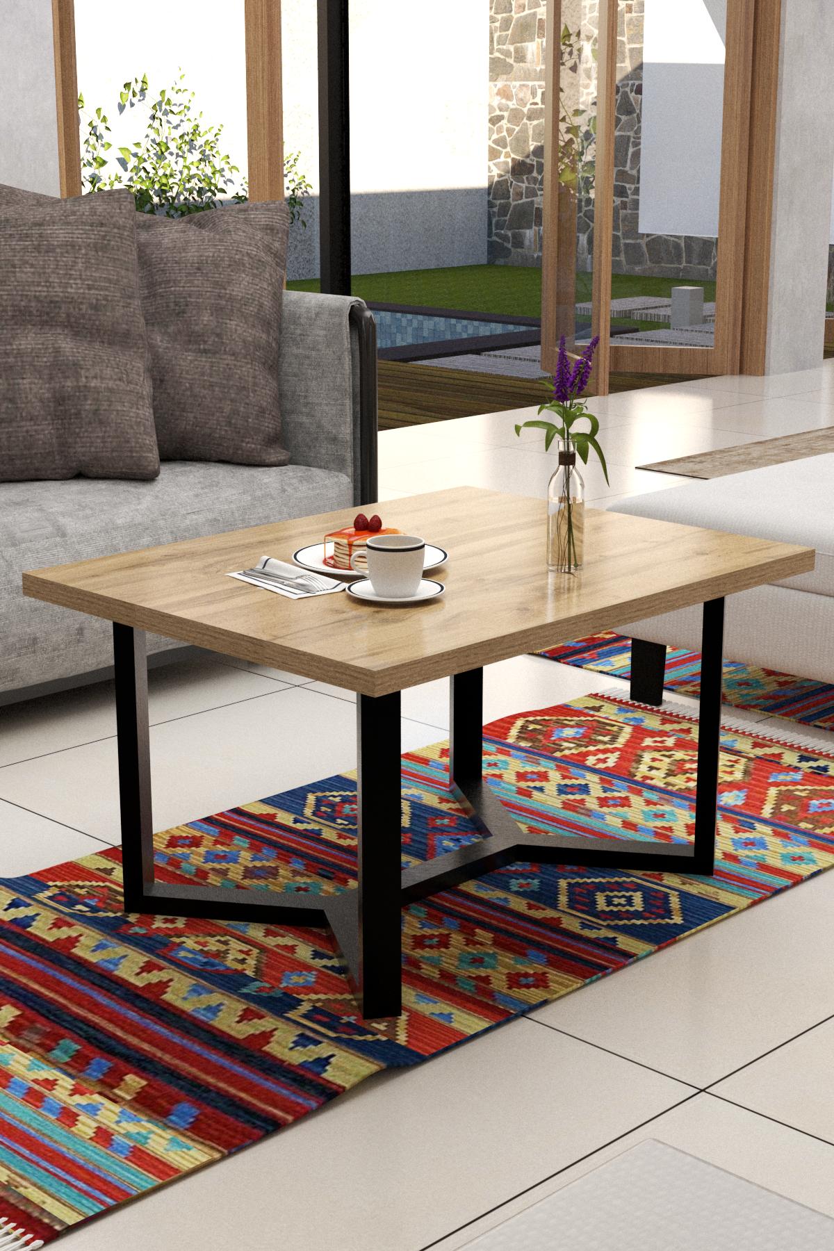 ᐉ Журнальный столик Ecoloft Лофт Нуари Dsp 1181 Дуб аппалачи 25715255 • Купить в Киеве