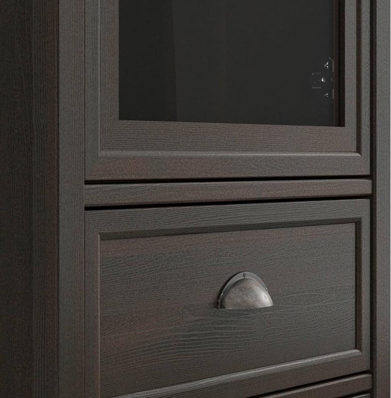 ᐉ Вітрина Gerbor Holding Гермес REG1W2S Дуб болотяний/Коричневий • Краща ціна в Києві, Україні ...