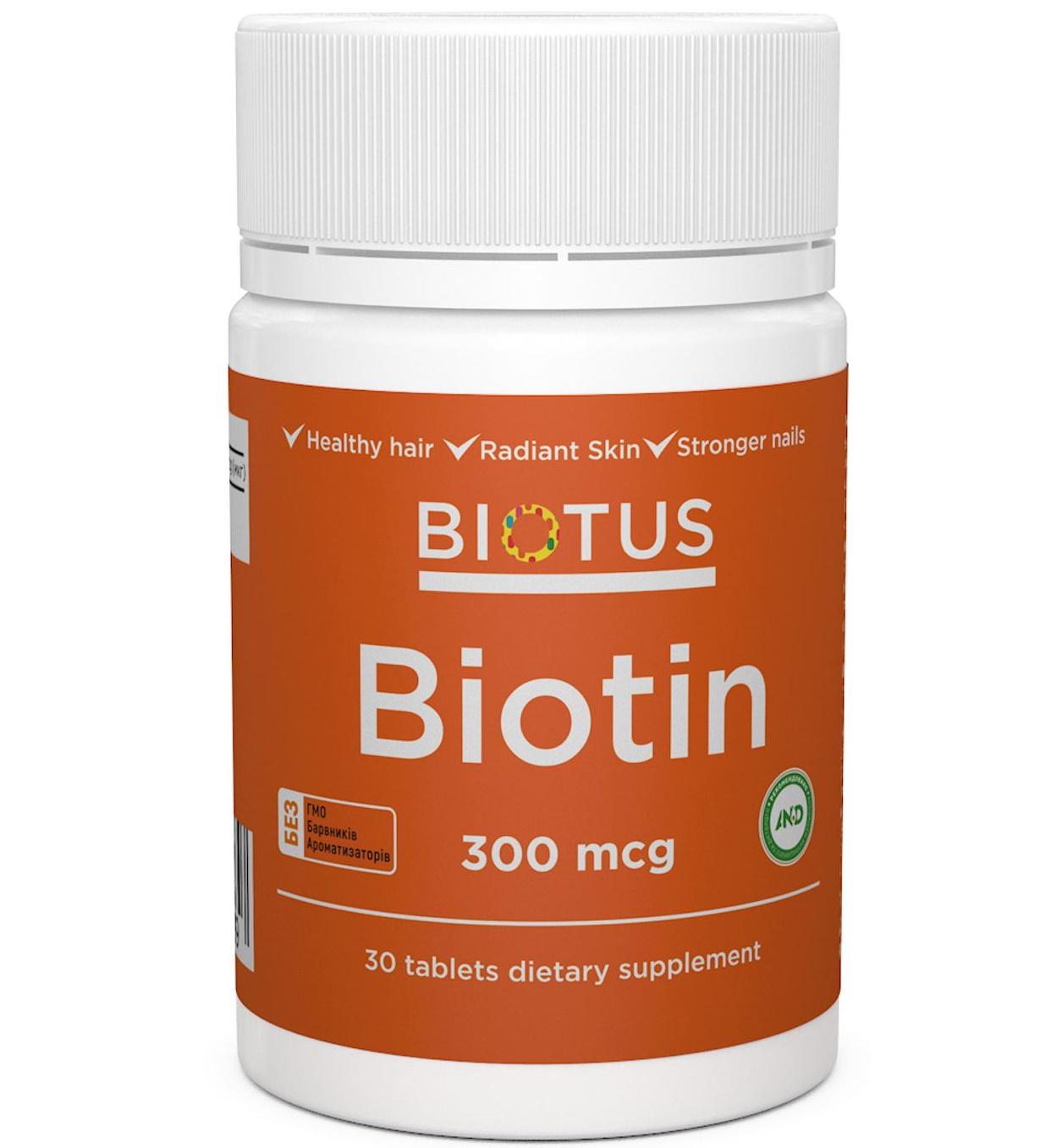 ᐉ Биотин Biotus Biotin 300 mcg 30 Tabs (BIO-530289)