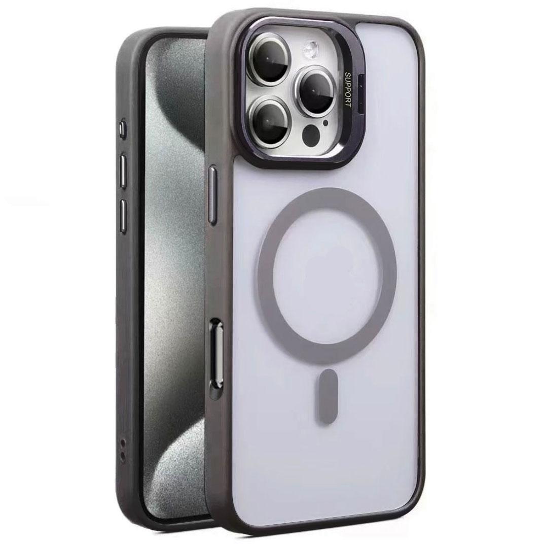 ᐉ Чехол Primo Support MagSafe для iPhone 16 Pro с защитой камер - Grey ...