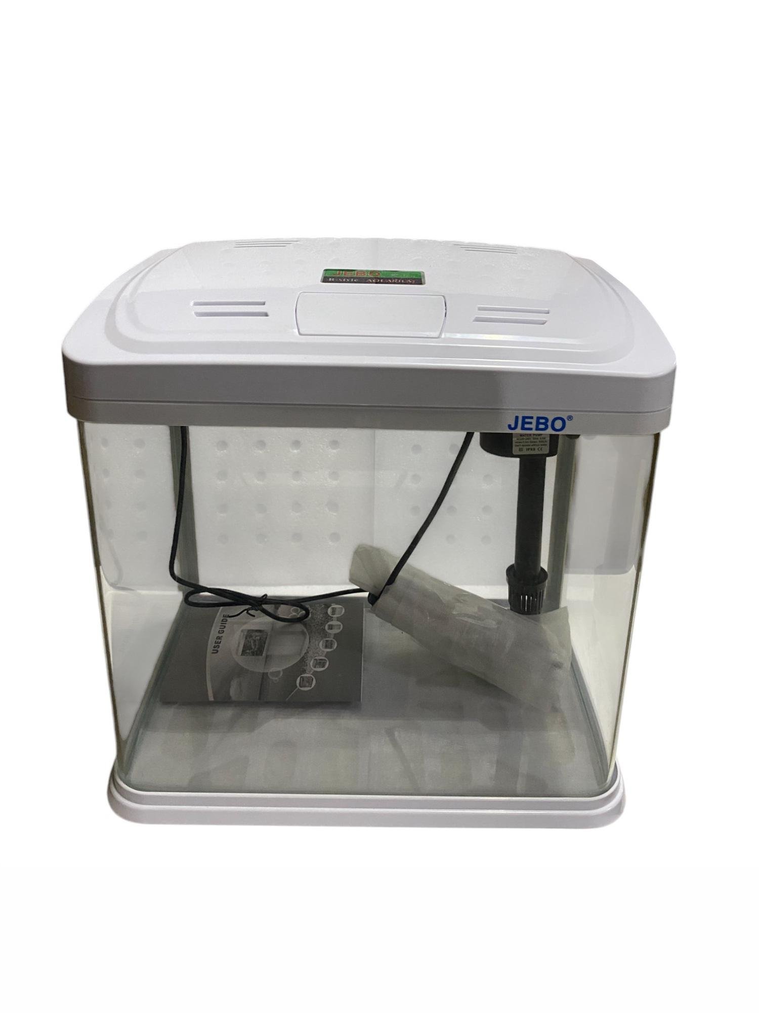 ᐉ Акваріум Jebo LED 15 л 315х200х320 мм Білий • Краща ціна в Києві ...