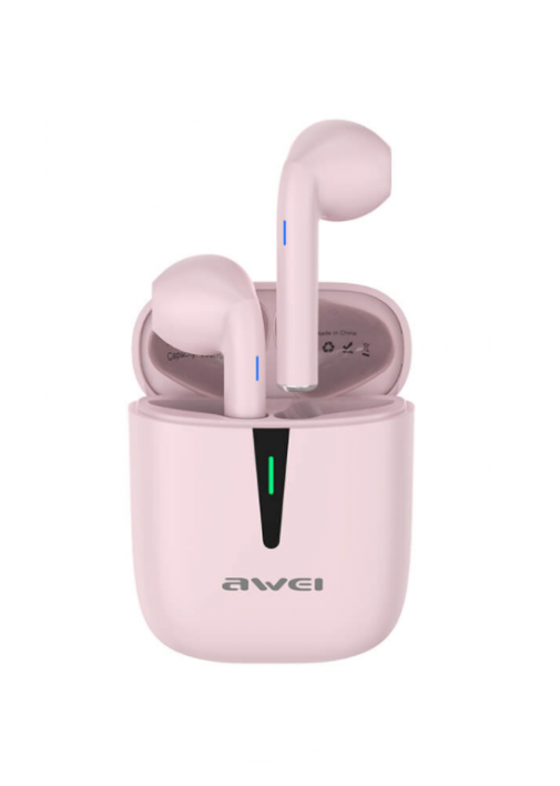 ᐉ Наушники беспроводные Bluetooth AWEI T21 TWS 30/300 мАч Pink • Купить ...