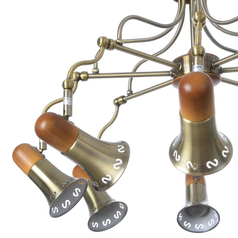 ᐉ Люстра потолочная Паук Brille HTL-127S/8 на 8 плафонов • Купить в ...