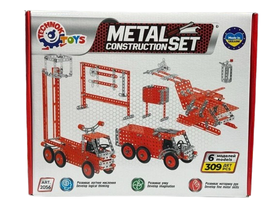 ᐉ Конструктор детский Metal set металлический 309 деталей (2056 ...