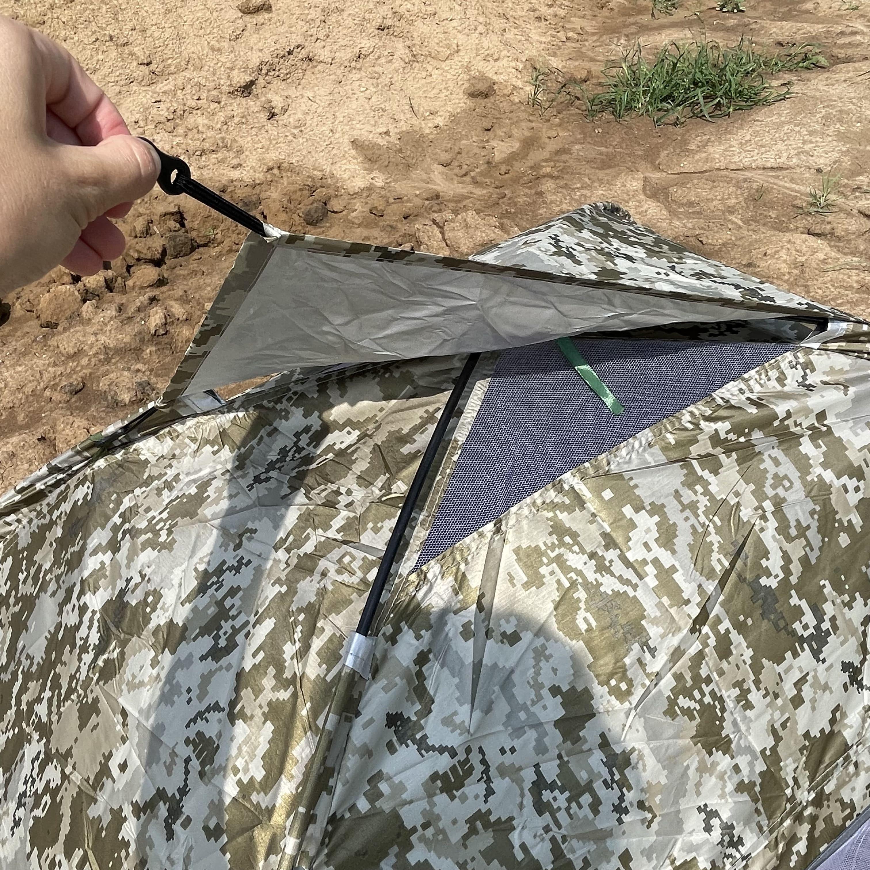 ᐉ Намет туристичний шестимісний 2х2 5х1 5 м Камуфляжний 11909159 • Краща ціна в Києві Україні