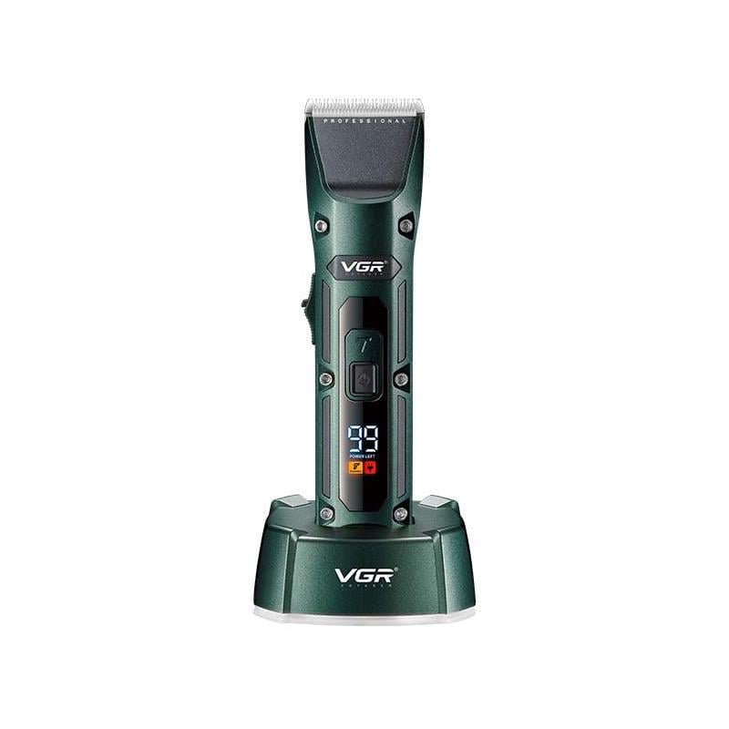 ᐉ Машинка аккумуляторная для стрижки VGR V-696 4 насадки Green (10527) • Купить в Киеве, Украине ...