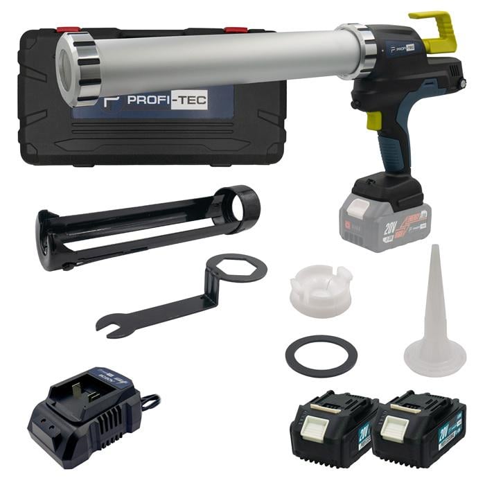 ᐉ Пістолет-шприц для герметиків PROFI-TEC 20V PCG20BL POWERLine акумуляторний 2хPT2040EP 4,0Аг ...