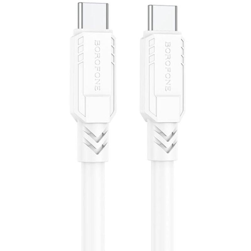 ᐉ Дата кабель Borofone Bx81 Type C To Type C 60w 1 м Белый 00000060131
