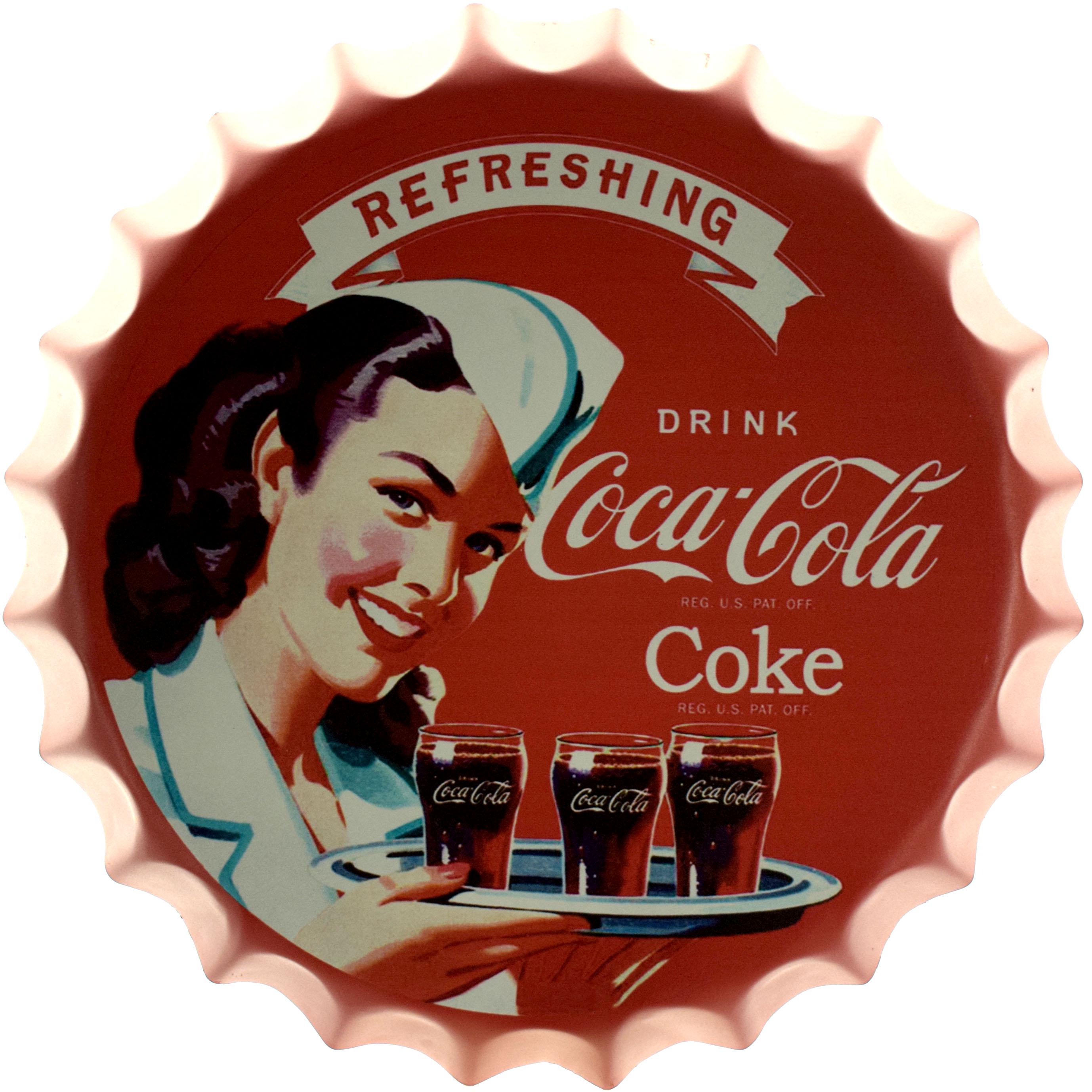 ᐉ Табличка металлическая Освежающий Напиток Кока-Кола/Refreshing Drink ...