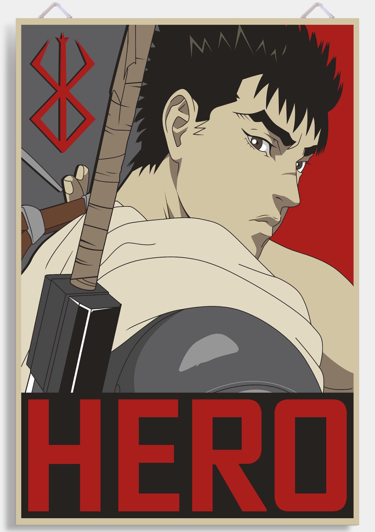 ᐉ Поп-Арт Аниме постер Let's Play Гатс/Guts Berserk/Берсерк Pop-art ...