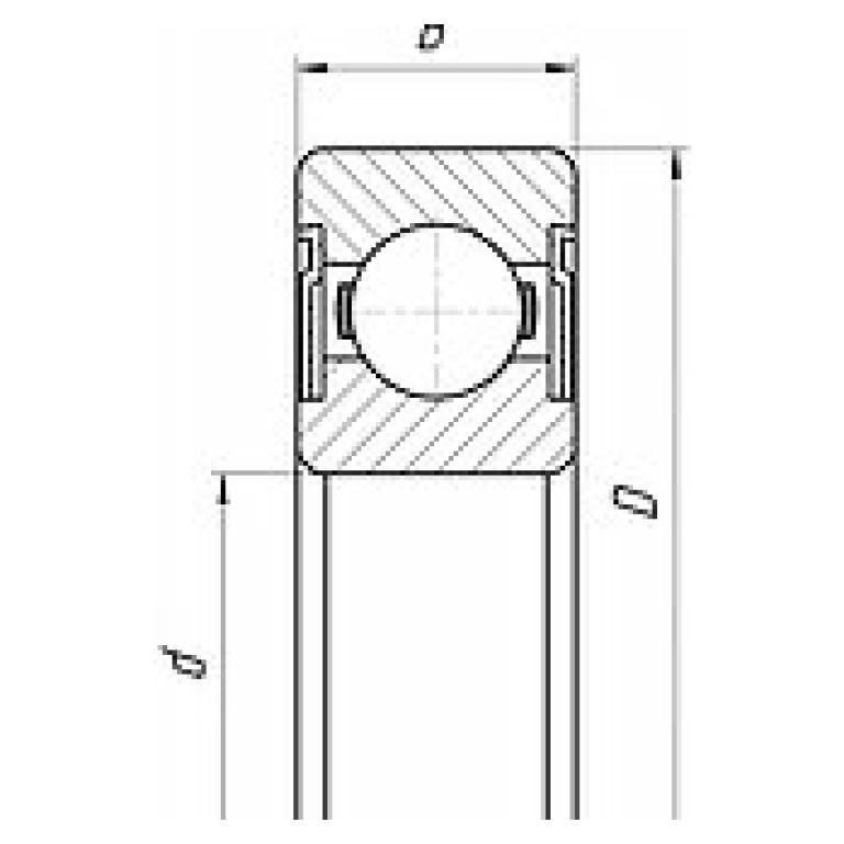 ᐉ Підшипник BBC-R 62206 2RS P6 180506 30х62х20 мм • Краща ціна в Києві ...