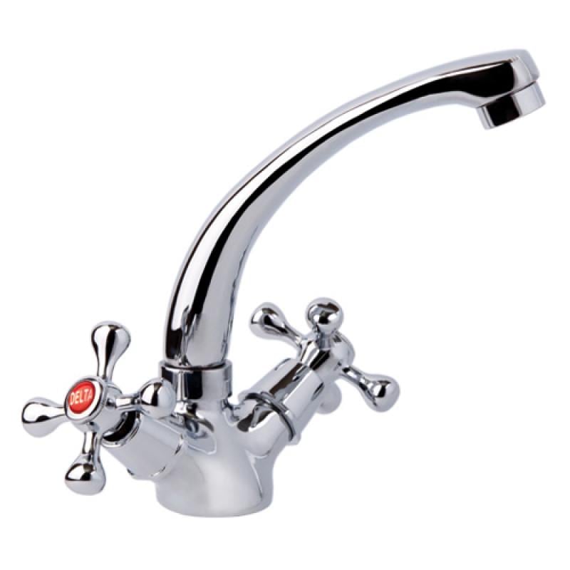ᐉ Кухонний змішувач двохвентильний SW Delta 272 SWDEL272 Хром (47395 ...