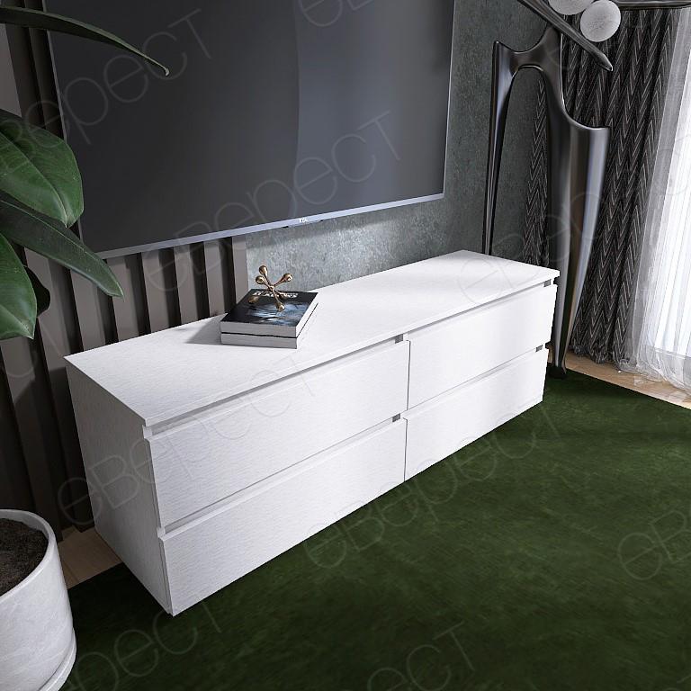 ᐉ Тумба под телевизор Everest ЛТВ 1400 Лайт ЛДСП Нимфея альба • Купить в Киеве Украине • Лучшая