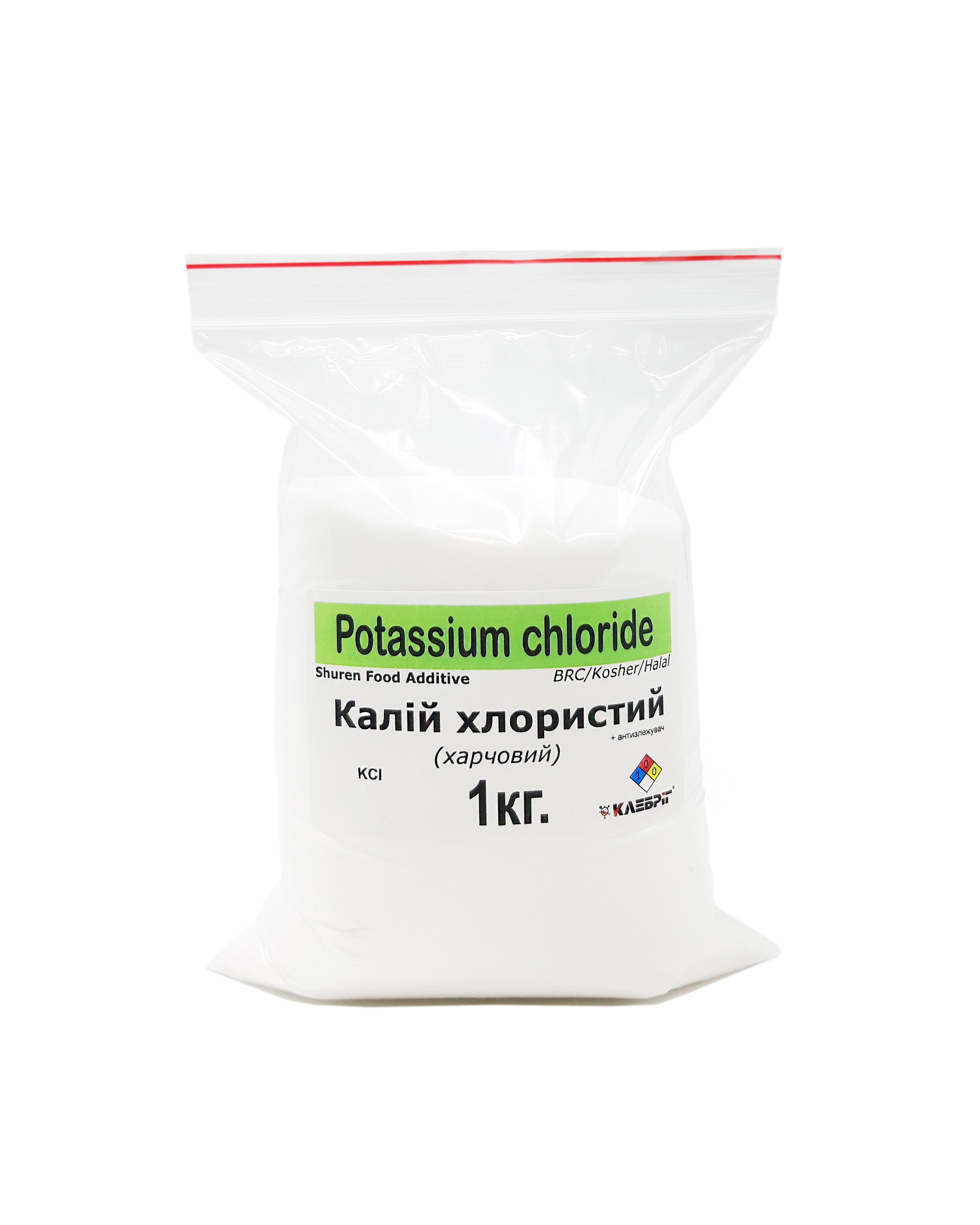 ᐉ Калий хлористый Klebrig Е508 пищевой 1 кг (КЙхл-1)