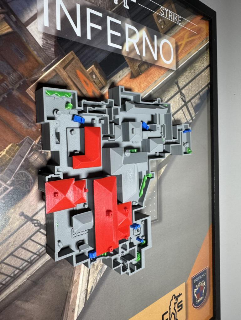ᐉ Мапа 3D Inferno з гри Counter Strike 30х40 см • Краща ціна в Києві ...